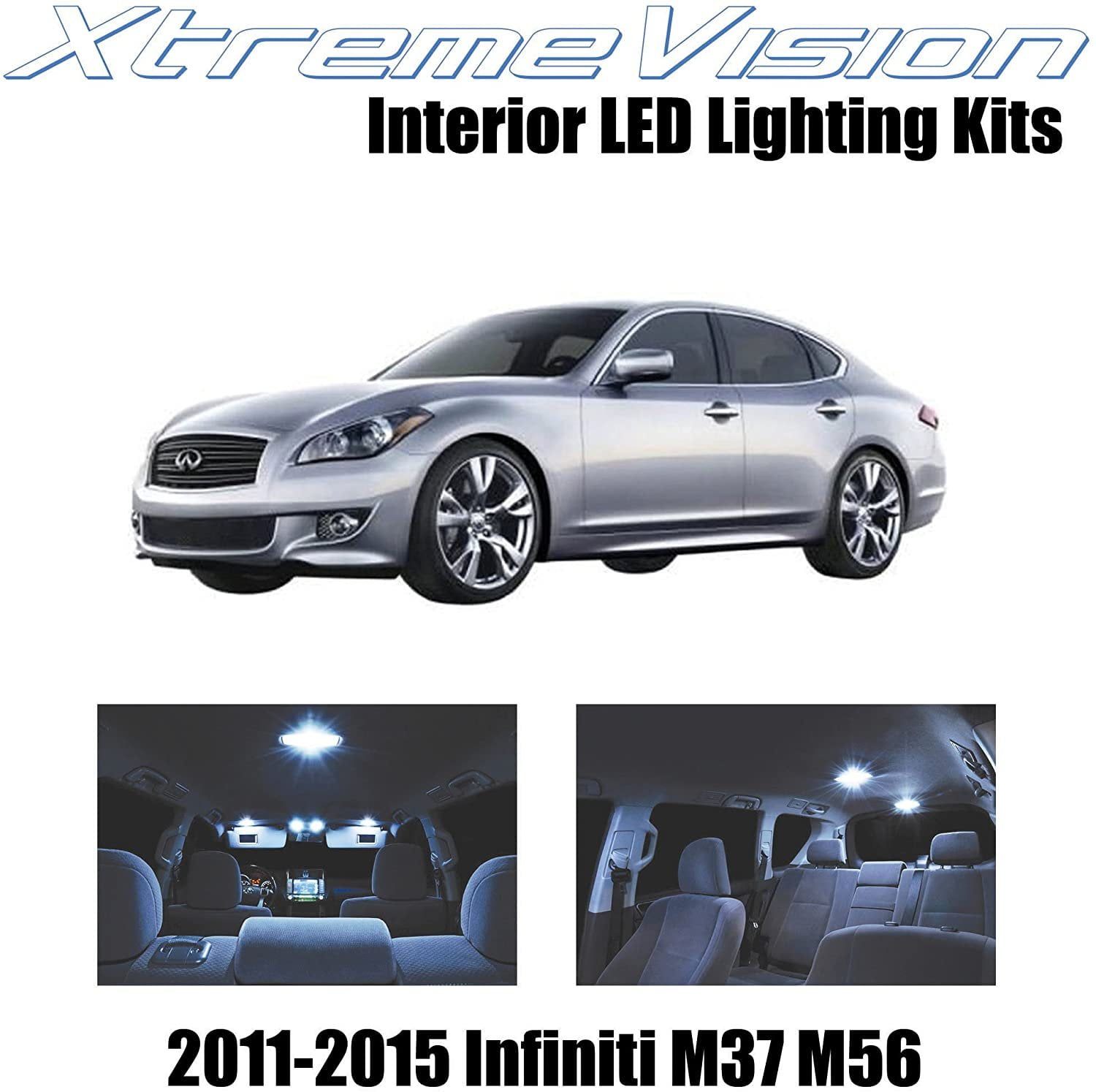 XtremeVision Interior LED for Infiniti M37 M56 2011-2015 10 pcs Cool ...