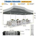 COBIZI 10x20 Pop up Canopy Tents for Parties, 10 x 20 Heavy Duty ...