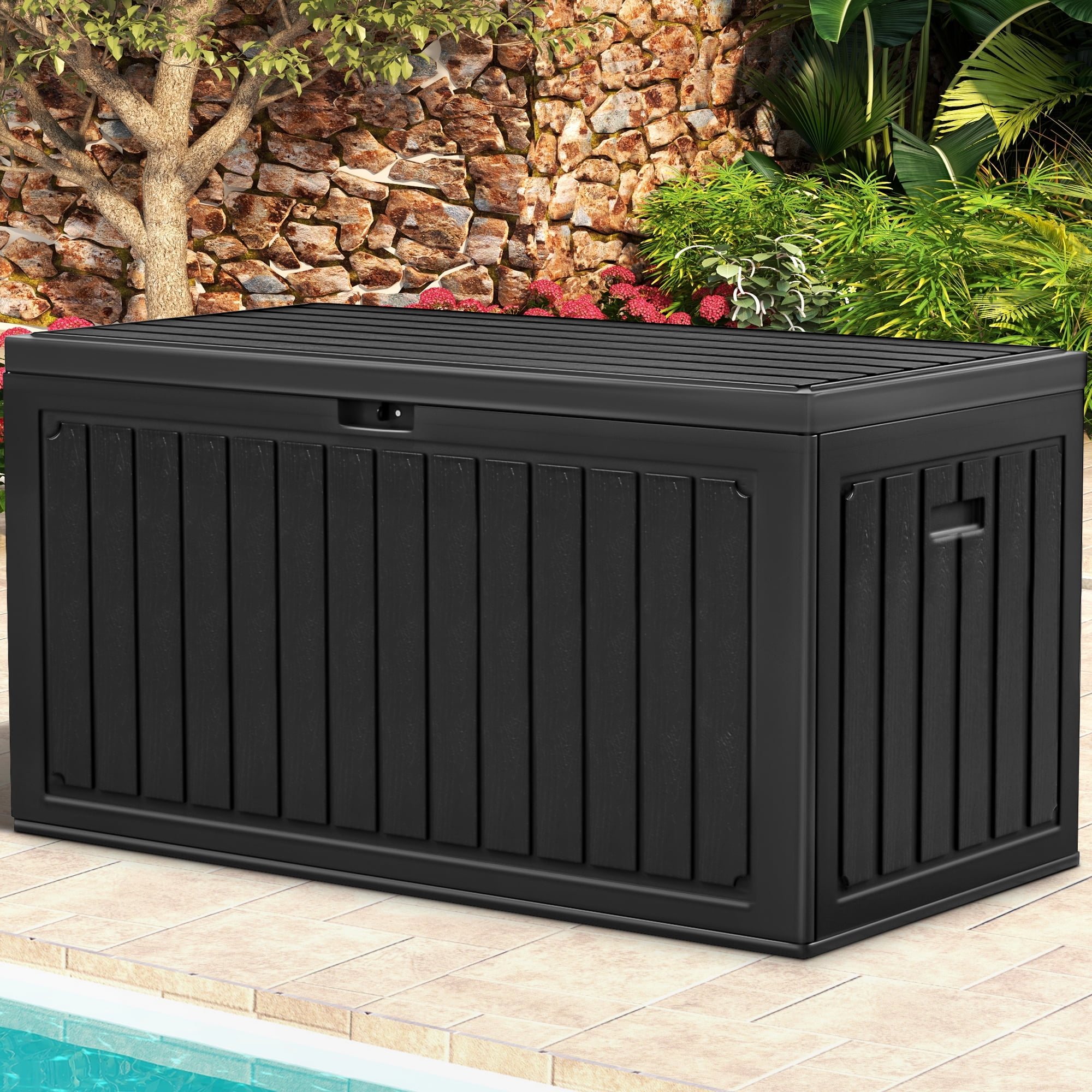 Click here for Dextrus 90 Gallon Dual-Wall Resin Deck Box  Outdoo... prices