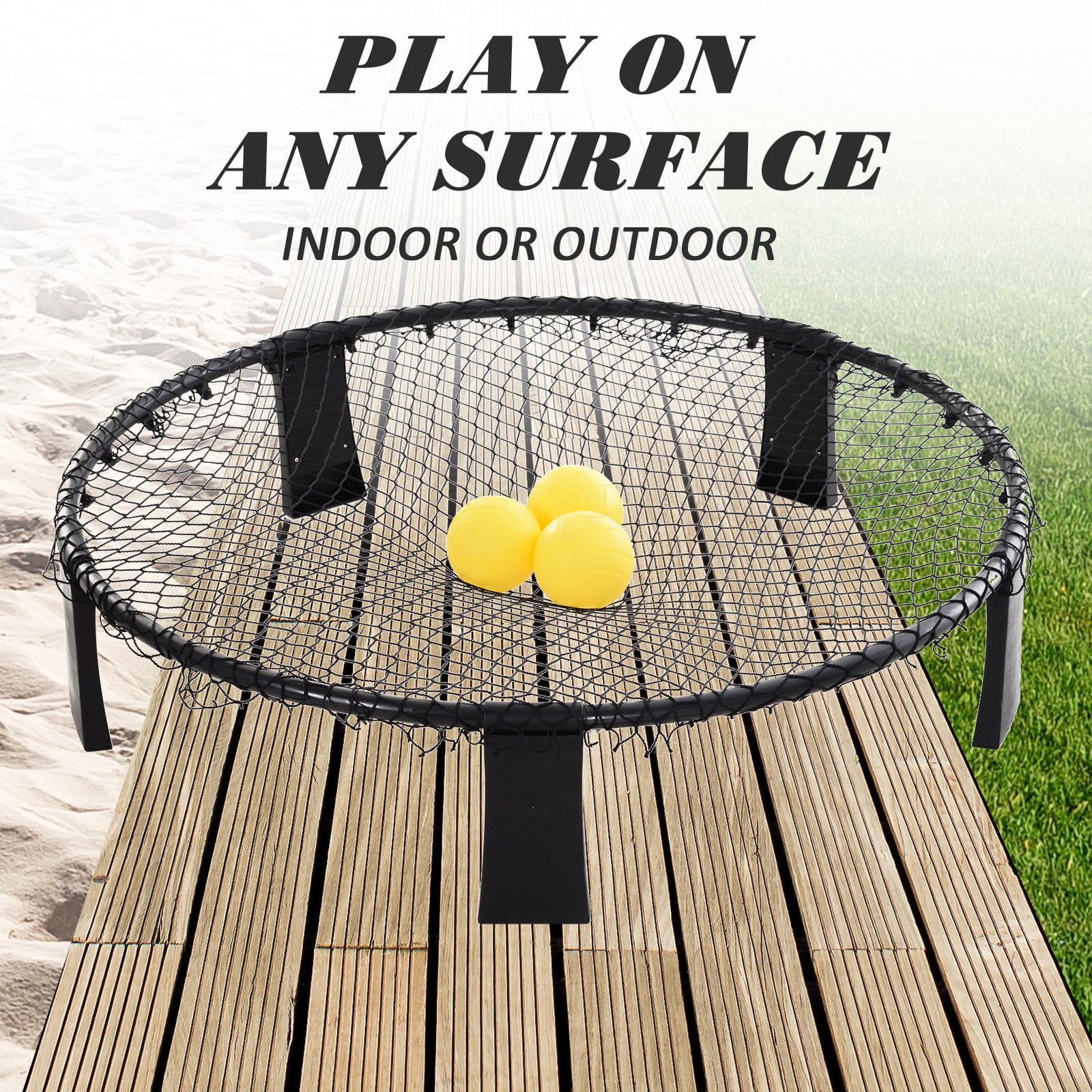 Mini Volleyball Spike Game Set Buzz Ball Battle Bouncing Fun with 3 ...