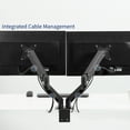 VIVO Black Dual 17" to 27" Computer Monitor Counterbalance Desk Mount ...