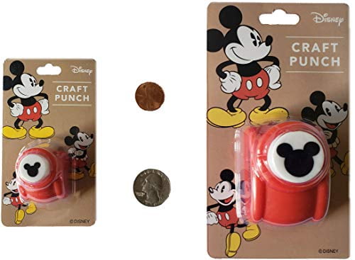 Small and Large Disney Craft Paper Punches of Mickey Mouse Logo (2 ...