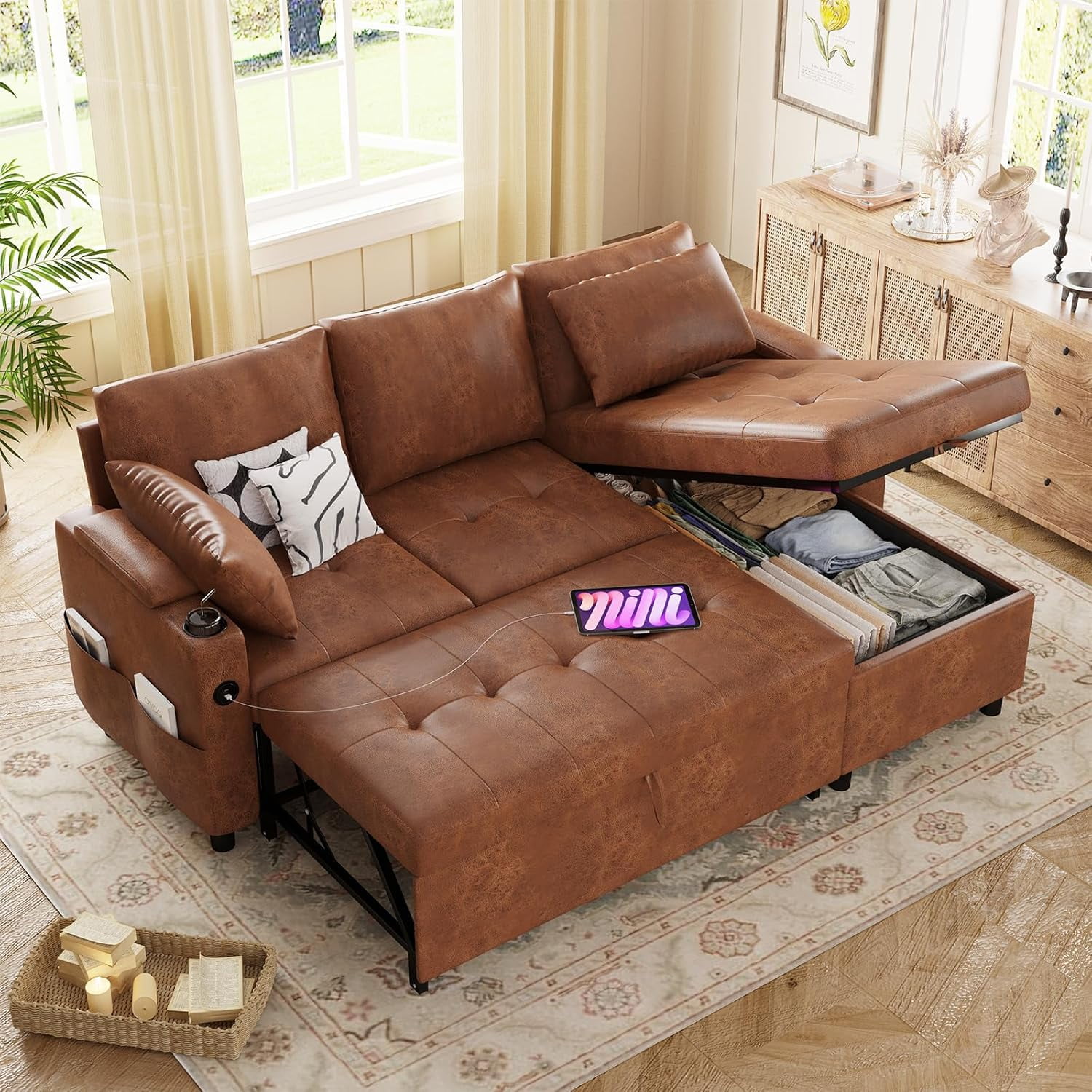 Click here for Yodolla Sofa Bed  3 In 1 Sleeper Sofa With Storage... prices