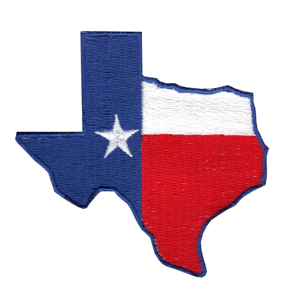 Texas Flag State Iron On Embroidered Patch - Walmart.com - Walmart.com