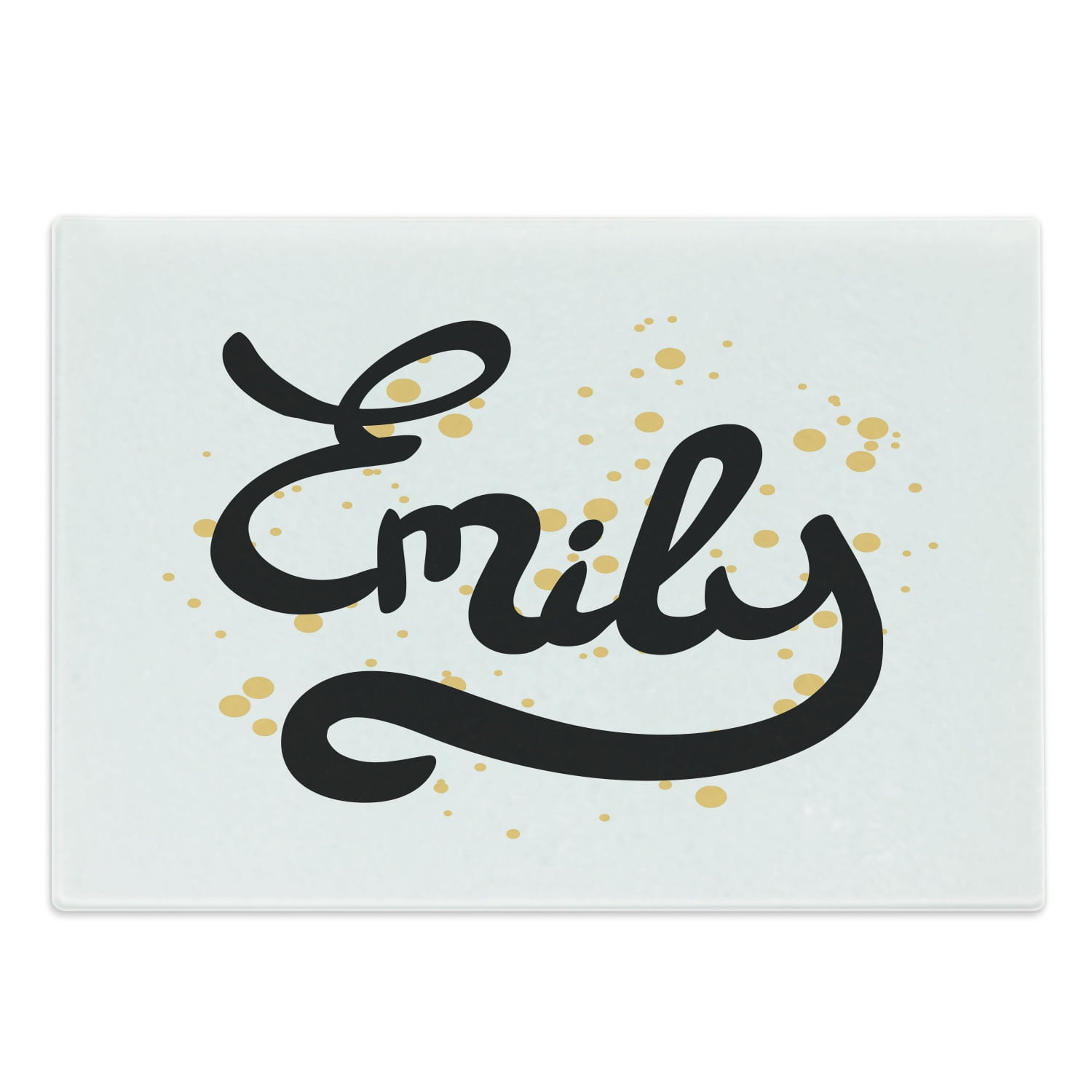 Emily Cutting Board, Hand Drawn Monochrome Cursive Font Modern ...