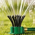 Direction Adjustable Garden Sprinkler, 6-Point Connector Water Nozzle ...