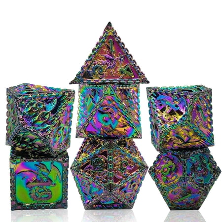 ruzhgo 7Pcs Polyhedral Dice Irregular Big Game Games Multi Props 7 ...