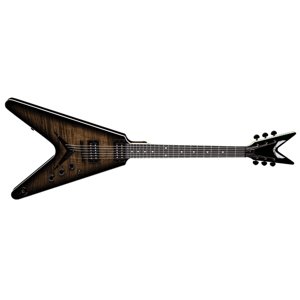 Dean VX Flame Top Solid-Body Electric Guitar - Charcoal Burst - Walmart ...