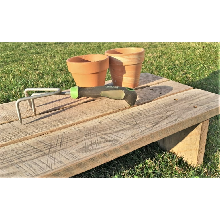 Authentic Amish Reclaimed Deck Natural Wood and Spa Step Stool