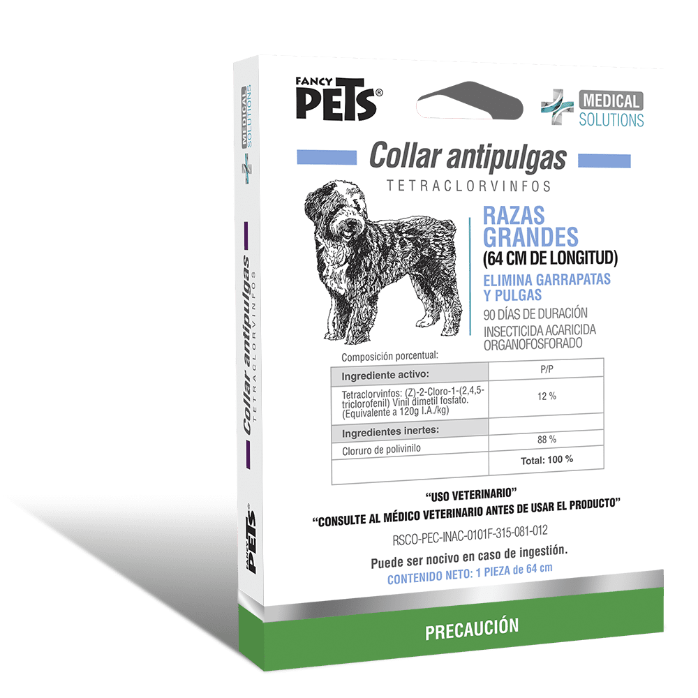 Collar Antipulgas Fancy Pets para perro de Razas Grandes 64 cm ...