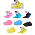 1Pair Reusable Waterproof Rain Shoe Covers Silicone Outdoor Rain Boot ...