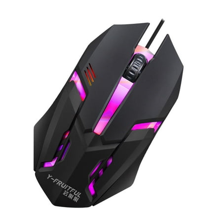 USB Gaming Mouse Mice Light Up Mouse Breathing Light for Gaming ...