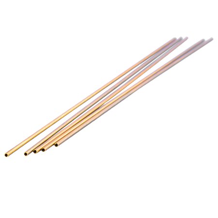 5 Pieces Brass Tubes Brass Bars Copper Round Bar Metal Bar, Airplane ...