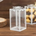 Efavormart 25 Pack Clear Rectangle Party Favor Boxes With Bowknot and ...
