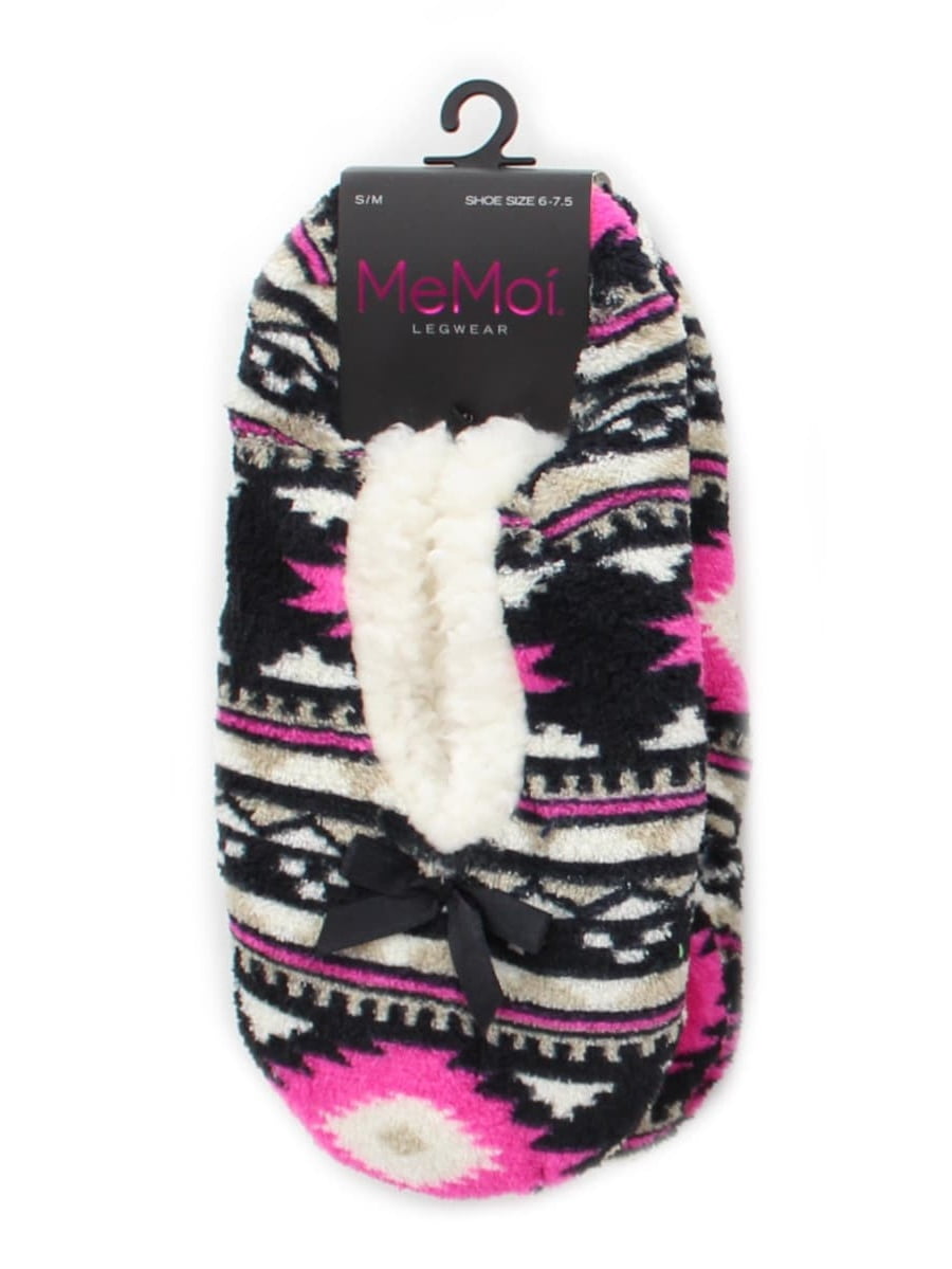 Memoi Women's Diamond Edge Sherpa Lined Slipper - Walmart.com