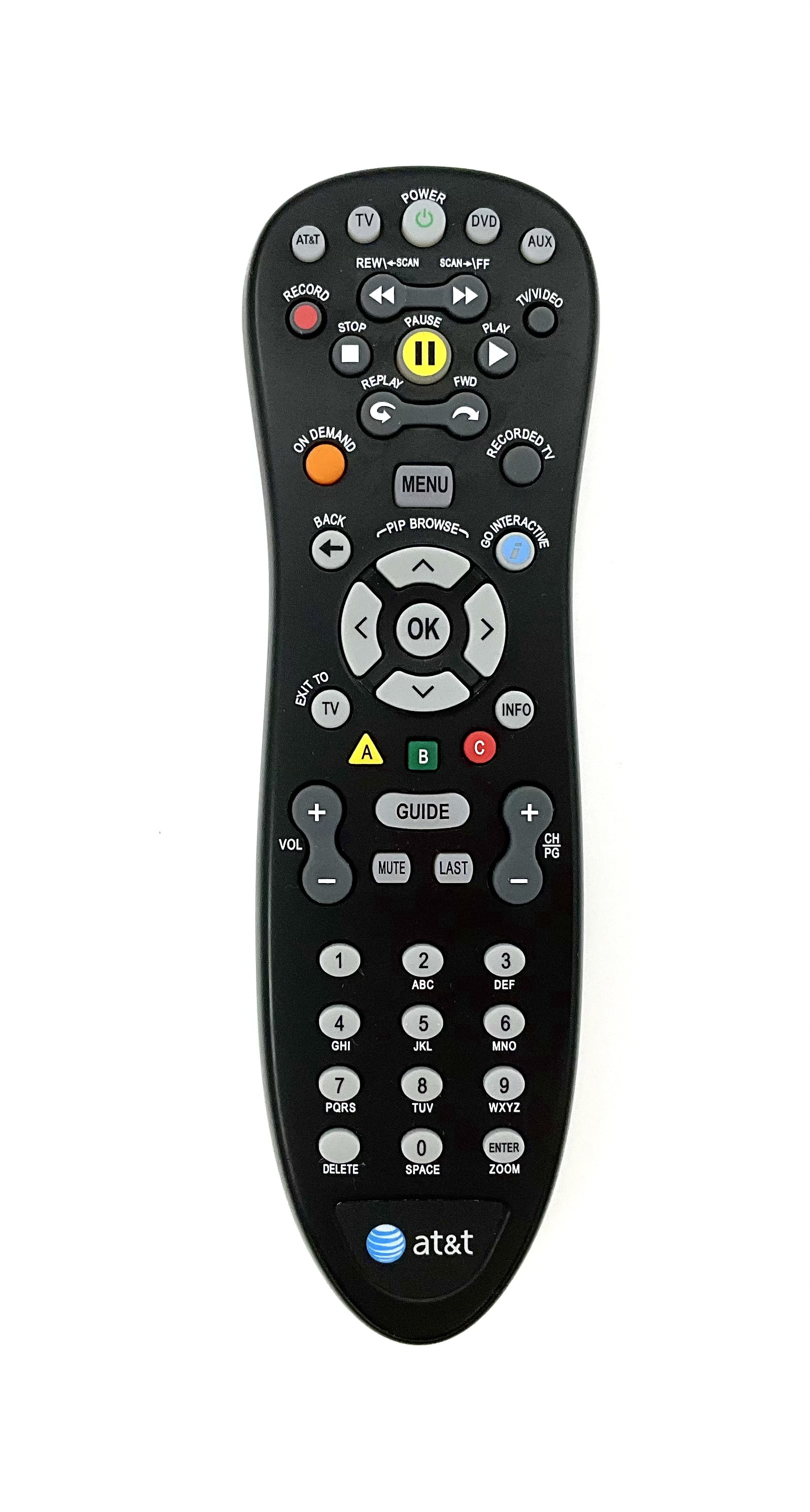 AT&T U-Verse Infrared Universal Remote Control for TVs, Cable Boxes ...