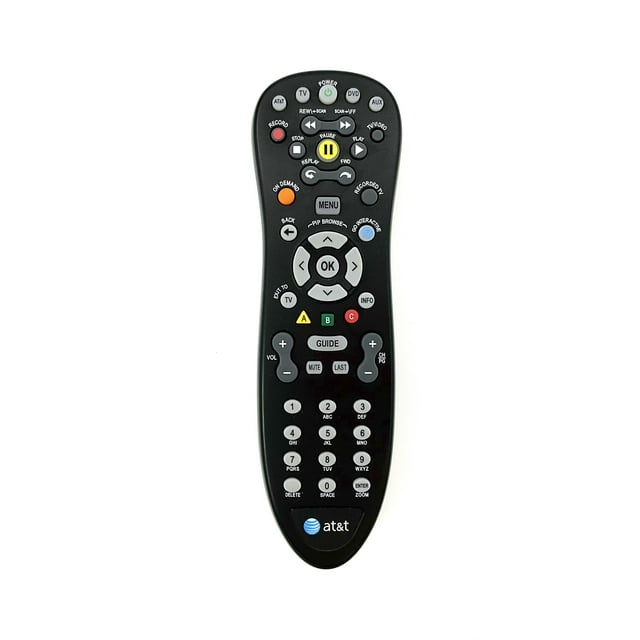 AT&T U-Verse Infrared Universal Remote Control for TVs, Cable Boxes ...