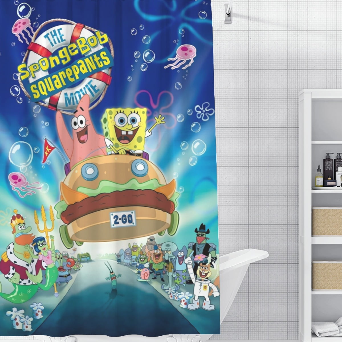 Click here for Unbranded Spongebob-Theme Bathroom Shower Curtain... prices