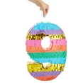 Rainbow Number 9 Pinata for 9th Birthday, Fiesta, Anniversary (Small ...