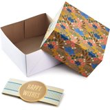 Hallmark Christmas Multi-color Paper Gift Boxes, with Wrap Bands 3 ...