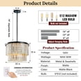 5-Light 20 in. Farmhouse Coastal Capiz Seashells Chandelier in Matte ...