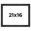 18x25 Frame Black Solid Wood Picture Frame | 0.75 Inch Moulding Width ...