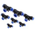 1Pc Plastic T-junction Pneumatic Fittings Air 3 Way Quick Joint Fitting ...