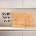 Bamboo Cutting Board, Durable Kitchen Wood Boards with Deep Juice ...