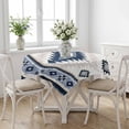 Aztec Blue Geometric Abstract Table Cloth 60x60in, Waterproof Square ...