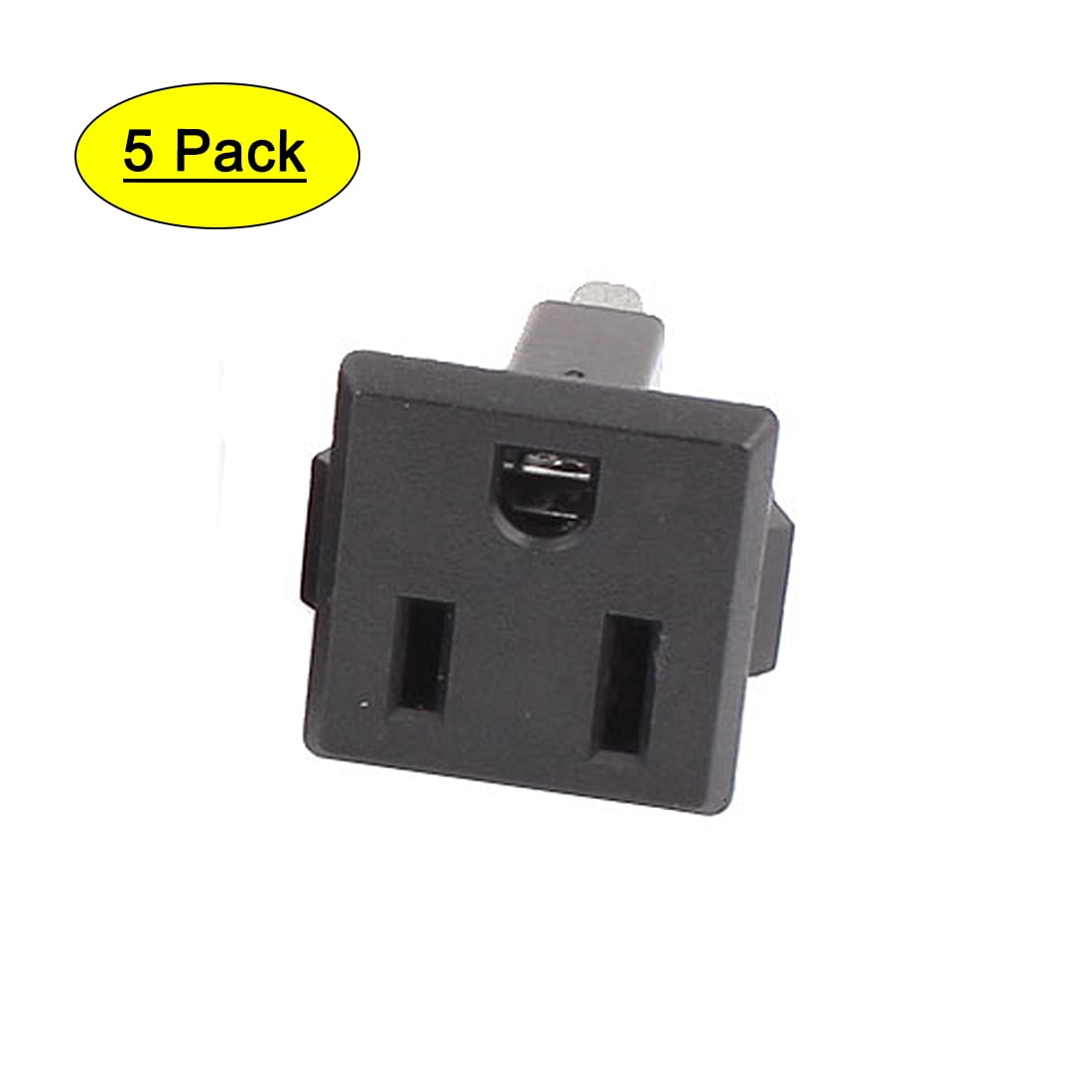 Unique Bargains 5 Pcs 125V US Outlet Panel Mount Power Rewiring Socket ...