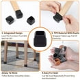 Ezprotekt 24 Pcs Chair Leg Caps Protectors with Teflon Sliders ...