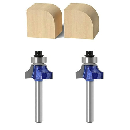 Chamfer Bit, 2 Pieces Corner Rounding Edging, Forming Router Bit Set ...