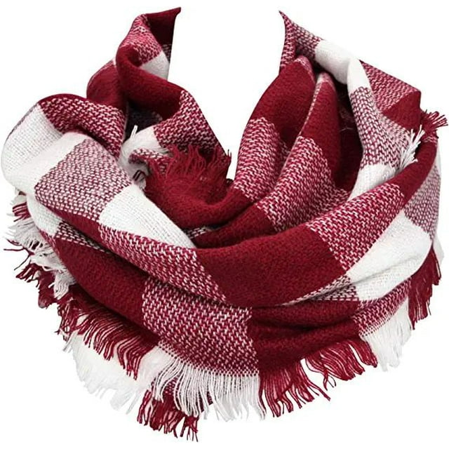 Plaid Infinity Scarf – Colorful Lumberjack Unisex Scarf – Soft Winter ...