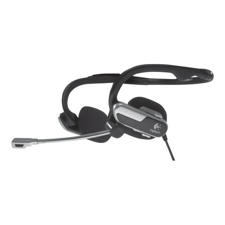 Logitech Laptop Headset H555 - Headset - behind-the-neck mount - wired ...