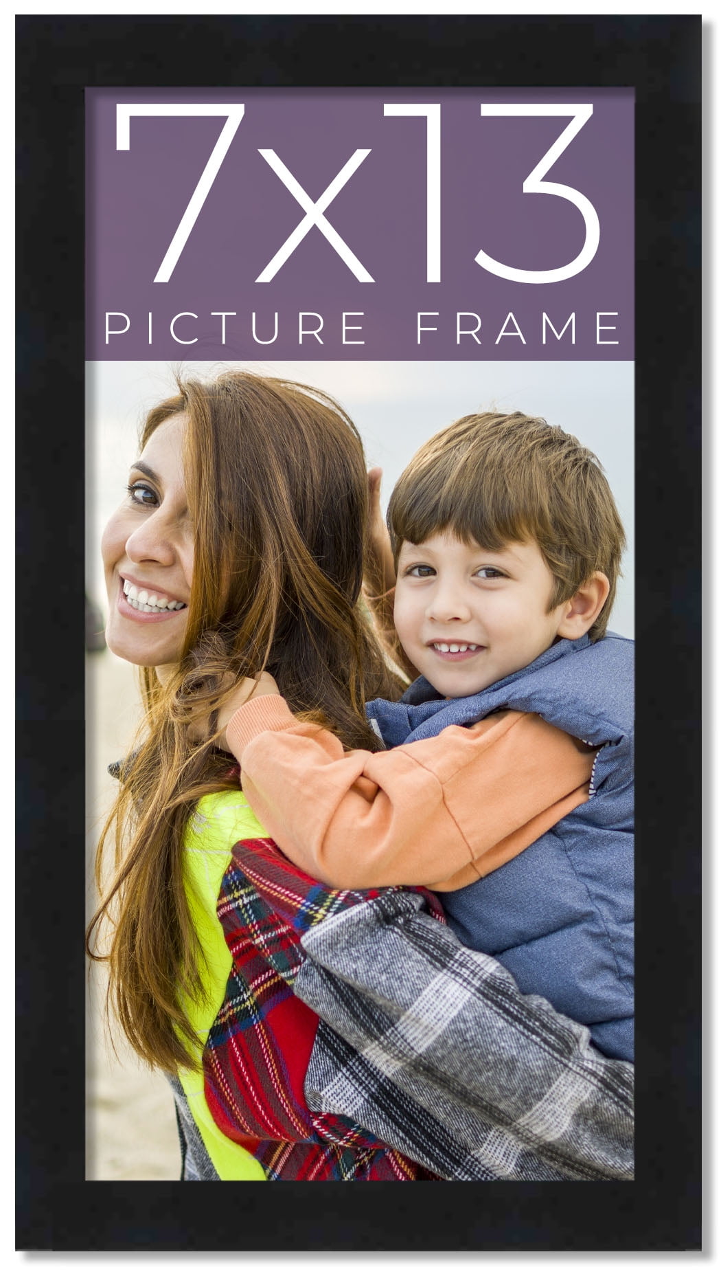 7x13 Frame Black Real Wood Picture Frame Width 0.75 inches | Interior ...