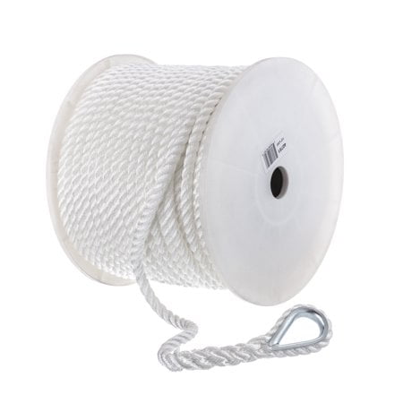 Seachoice Anchor Line Rope, 3-Strand Twisted, Whit | Walmart Canada