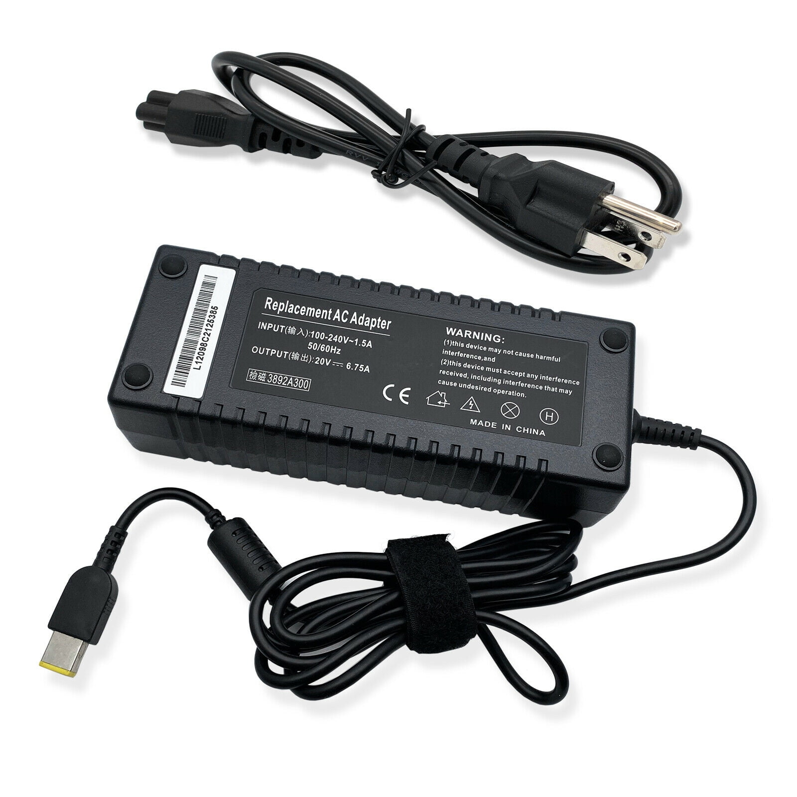 20V 6.75A AC Adapter Power Supply For Lenovo ThinkPad T440p T530 T540P ...