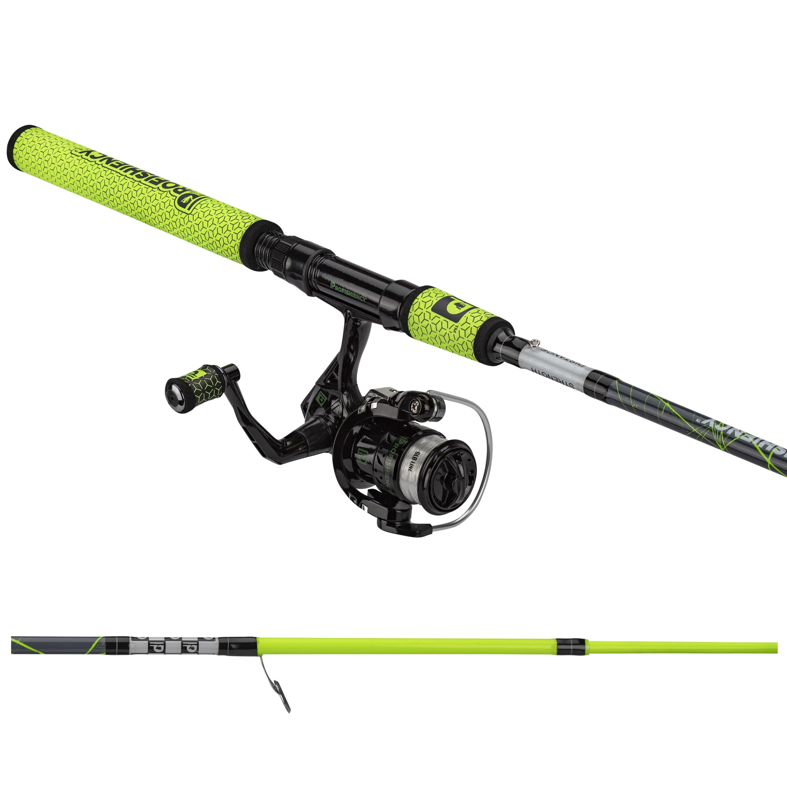 ProFISHiency Pro 5ft 6in Micro High-Viz Green Spin Combo - Walmart.com