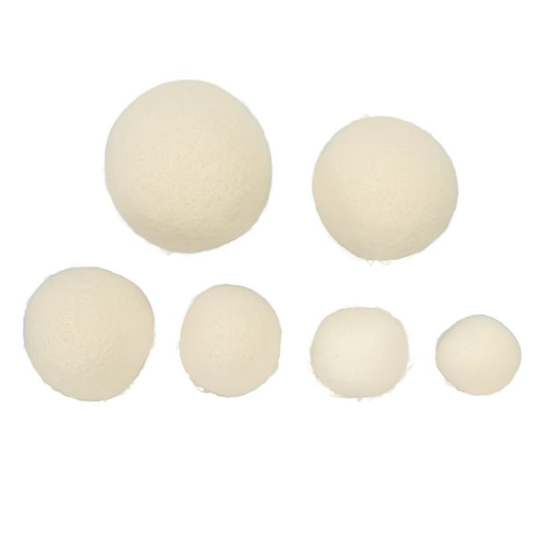 6pcs Wool Drying Balls Reduce Static Electricity Adsorb Impurities ...