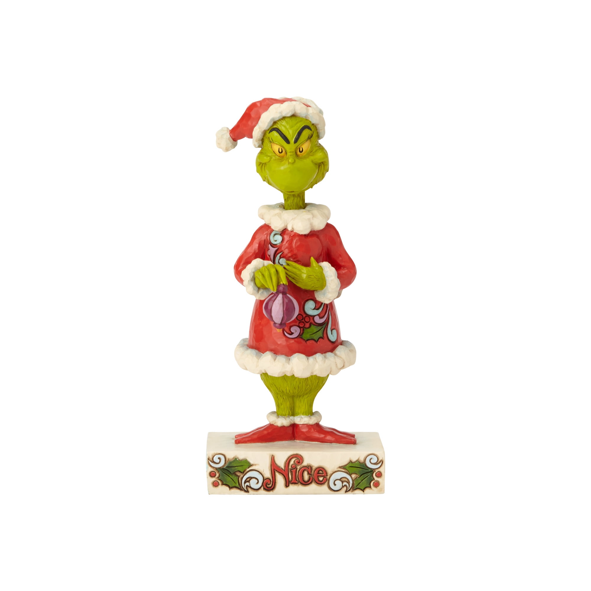 Jim Shore Two-Sided Naughty/Nice Grinch Figurine - Walmart.com