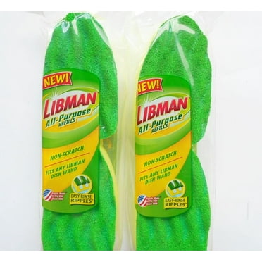 Libman Glass & China Dish Scrubber 3PK NON-SCRATCH SPONGE, Each ...