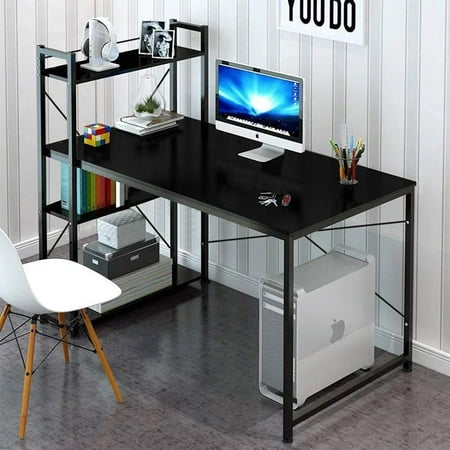 Tower Computer Desk with 4 Tier Storage Shelves -47.6 inches Home ...