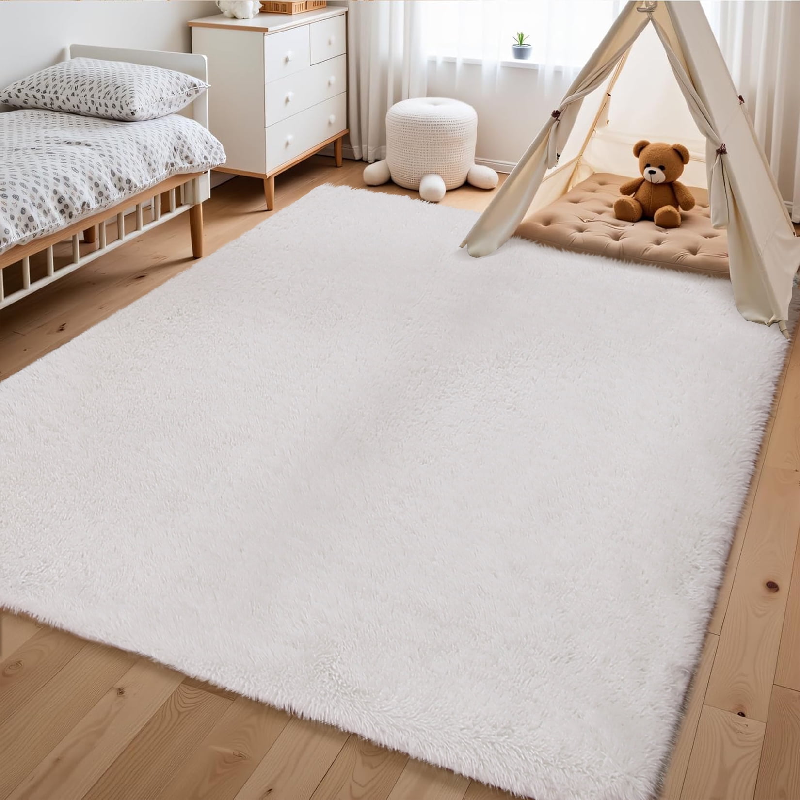 Click here for Faironly 8x10 Fluffy Area Rug Indoor Soft Fuzzy Sh... prices