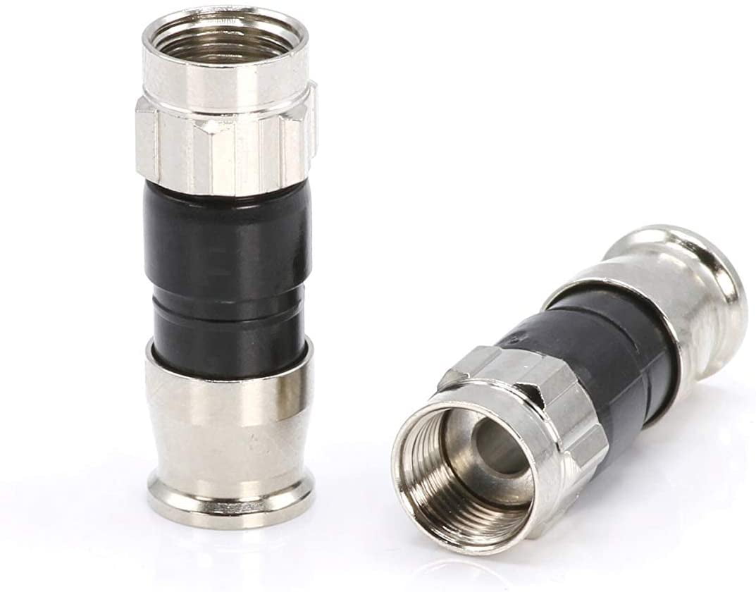 THE CIMPLE CO - Coaxial Cable Compression Fitting | 25 Pack | Connector ...