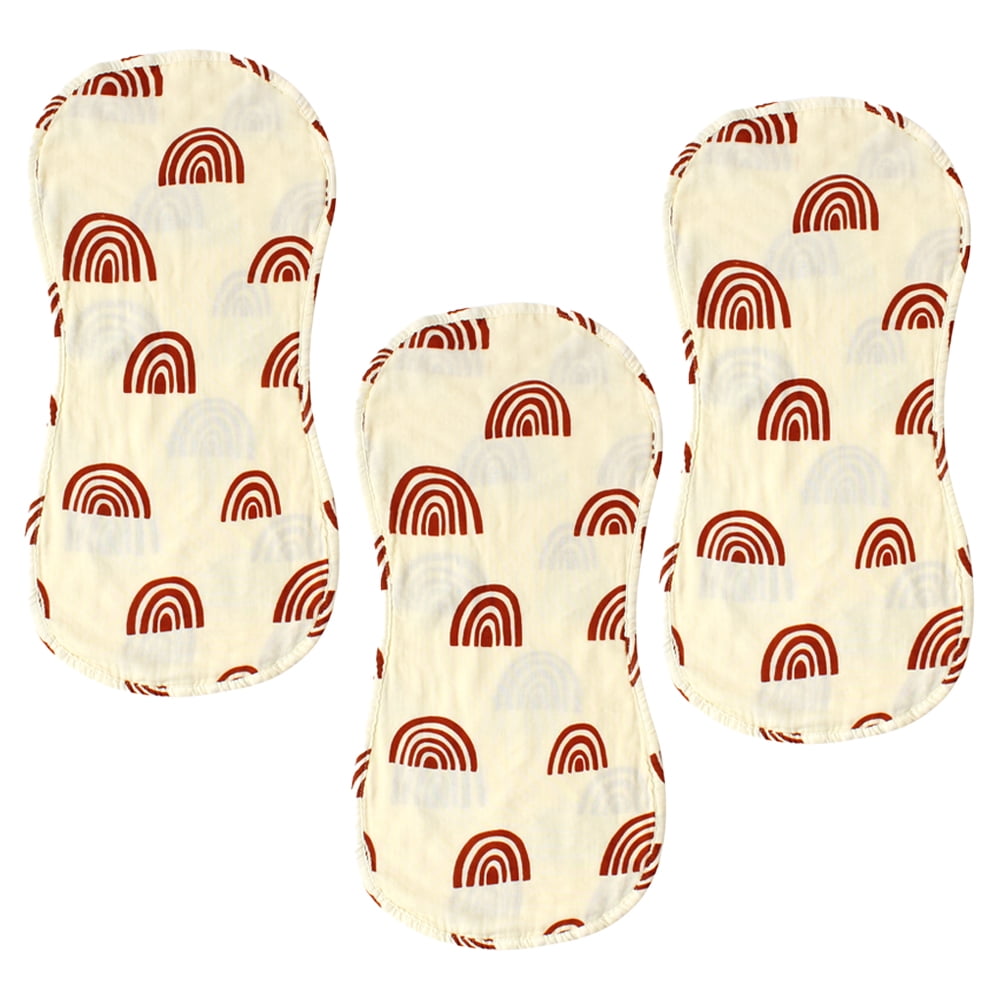 Baby Burp Cloths for Boys and Girls, 3 Pack Bambo Cotton Muslin ...