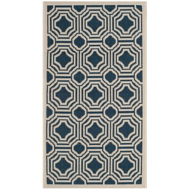 Loloi Enzo Ikat EZ03 Indoor/Outdoor Area Rug - Ivory/Blue - Walmart.com