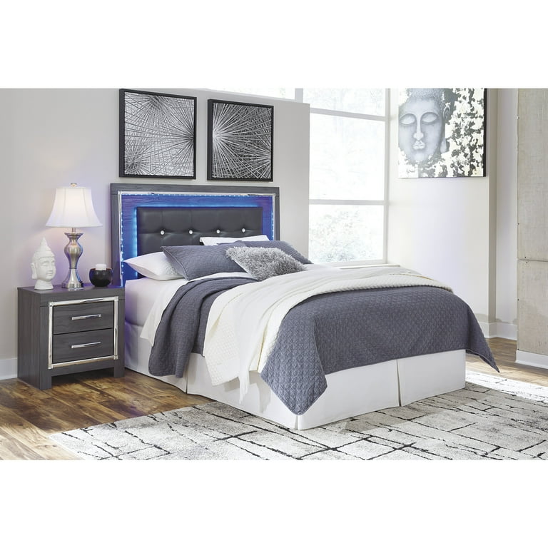 Signature Design by Ashley Lodanna Queen Upholstered Panel Headboard Gray Headboard Only Walmart