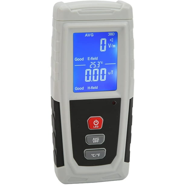 EMF Meter Digital Electromagnetic Field Radiation Detector Handheld LCD ...