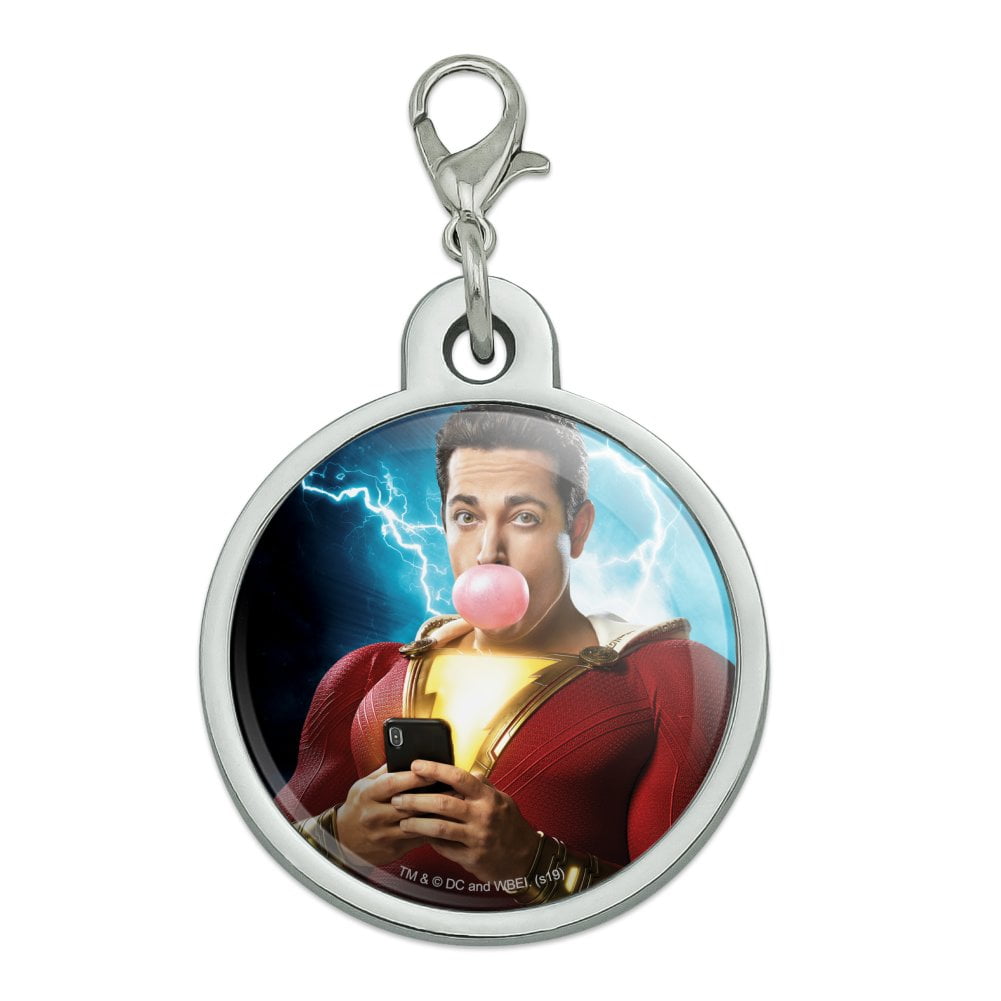 Shazam! Movie Bubblegum Poster Chrome Plated Metal Pet Dog Cat ID Tag ...