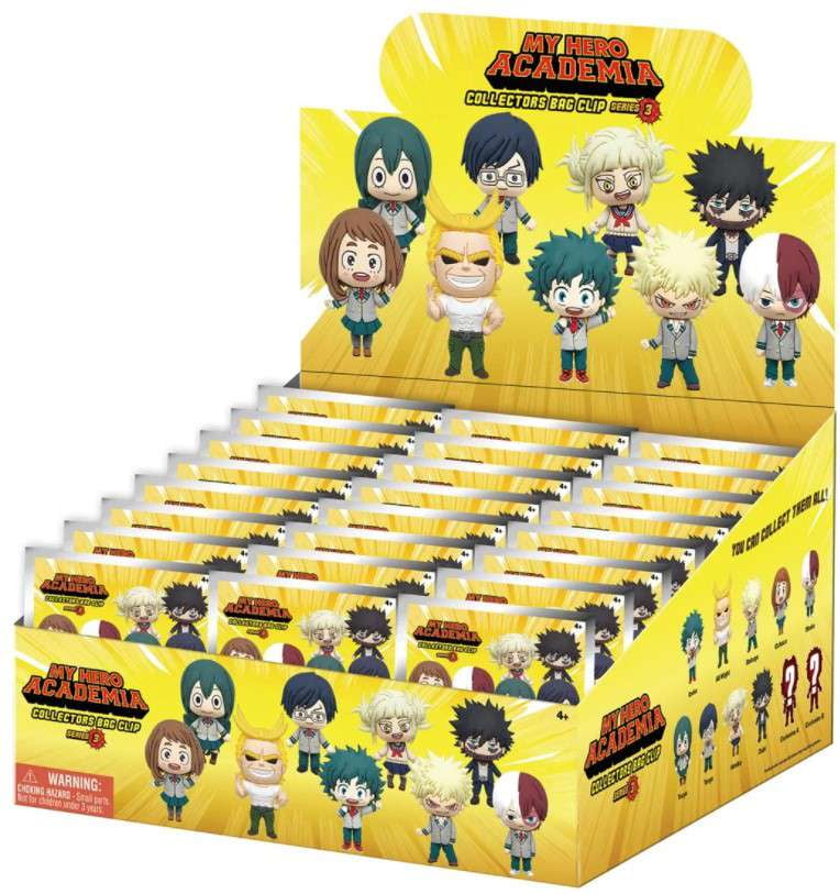 3D Figural Keyring My Hero Academia Series 3 Mystery Box (24 Packs ...